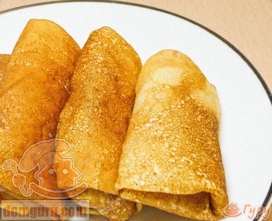 Как приготовить тонкие блины - кулинарный рецепт.